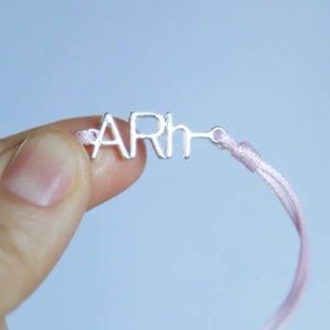 Handmade | Jewelry | Blood Type Arh Negative Macrame Cord Bracelet ...